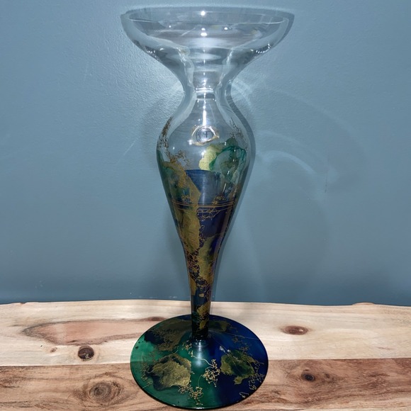 unmarked | Art | Romanian Artisanal Hand Blown Glass Bud Vase Mcm ...